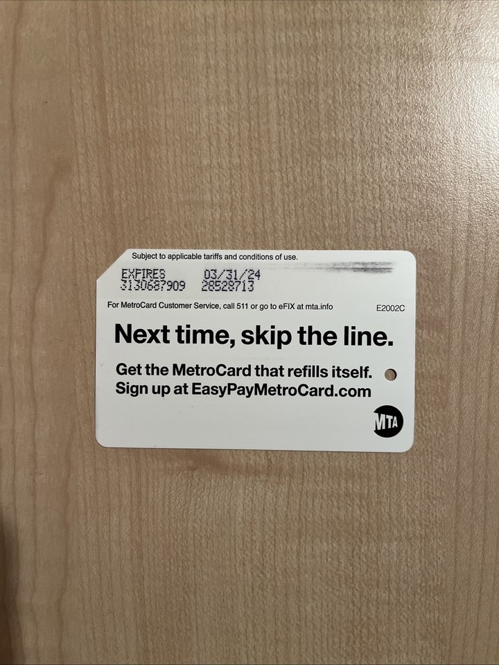 MTA Metrocard NYC | eBay