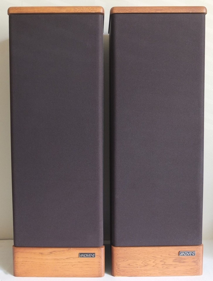 vintage ADVENT Prodigy Tower speakers, c.1990—dome tweeters, refoamed 8 ...