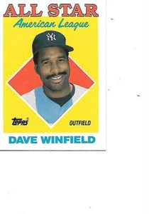 Dave Winfield Topps 1988 All Star 1987 AL Leaders Baseball Card #392 ...