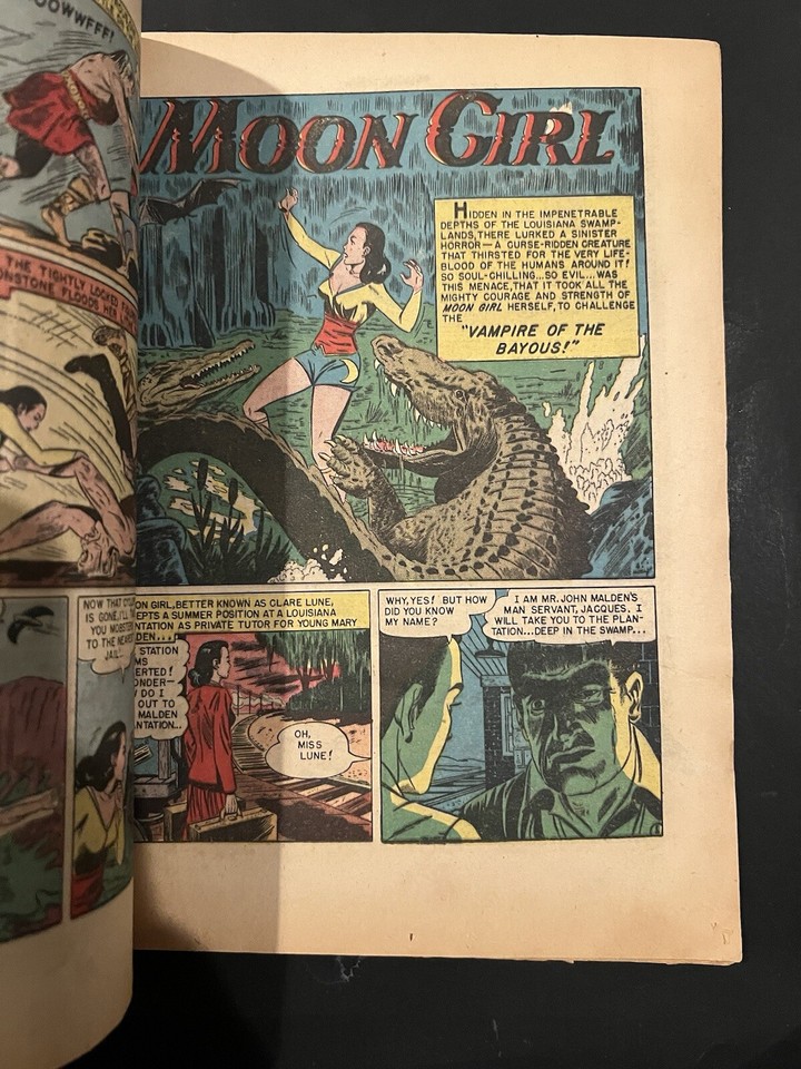 Moon Girl #4 (EC Comics 1948) FR/PR Moon Girl Vs. Vampire! PCH Johnny ...