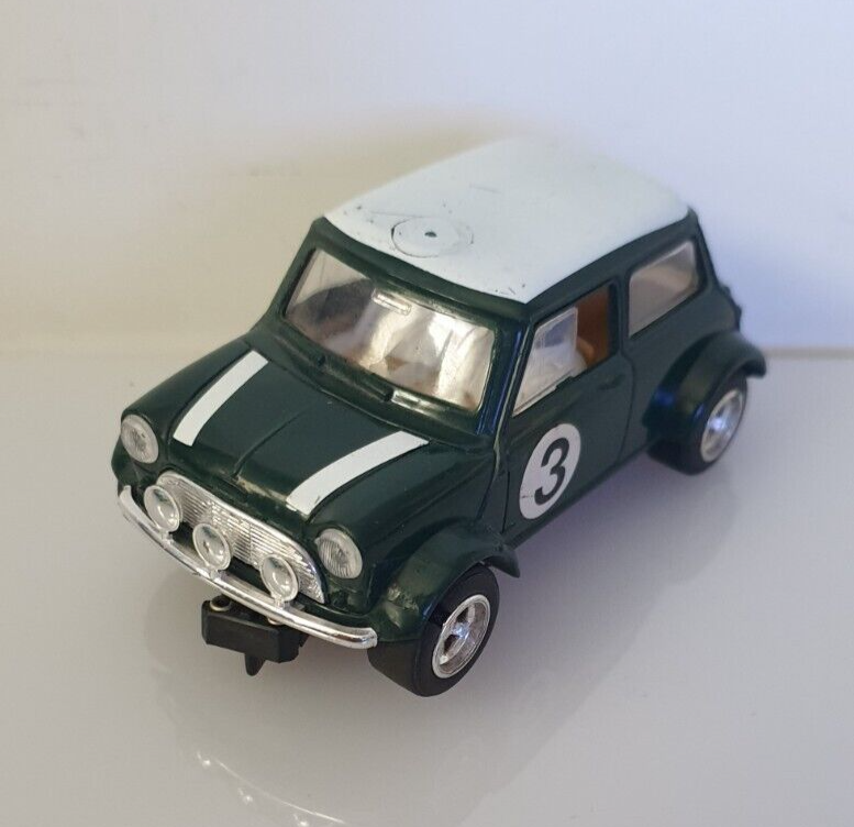 Scalextric Austin Mini Cooper C7 Green 1:32 Slot Car in *VGC* | eBay UK