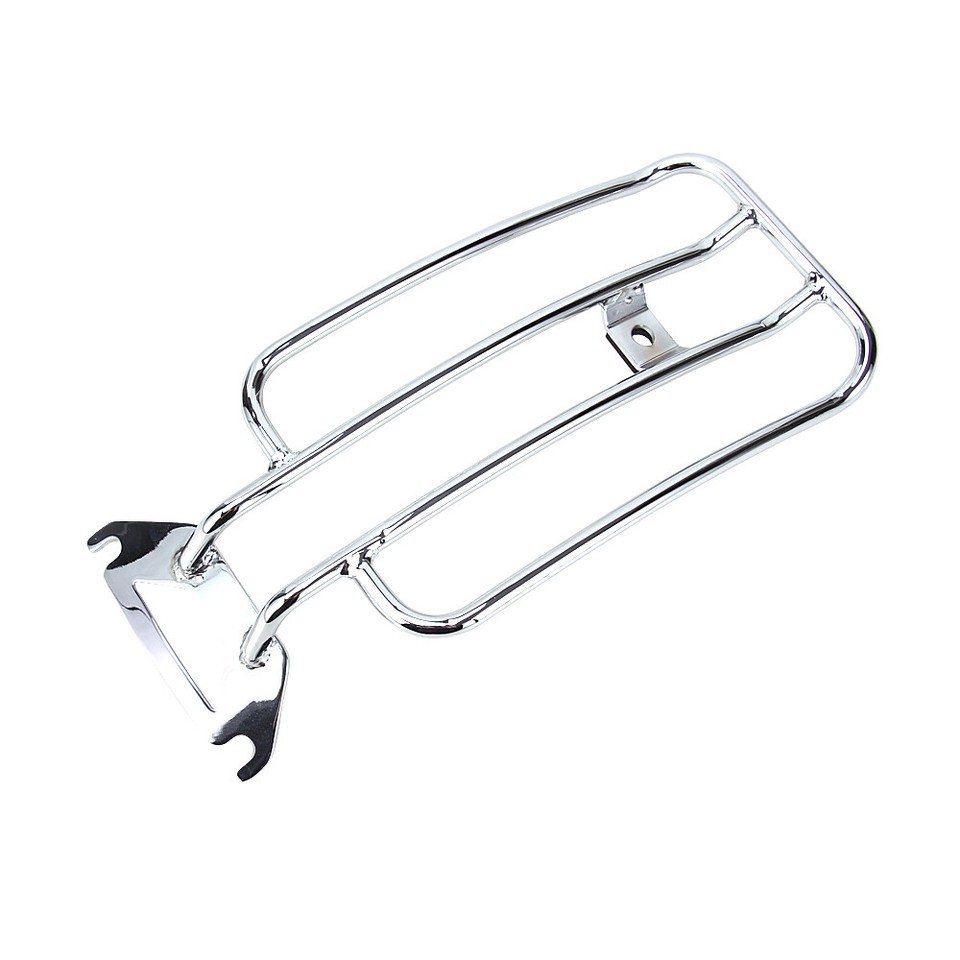 Chrome Solo Seat Luggage Rack For Harley Touring Road King Electra ...