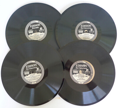 Lot 4 Edison Diamond Disc vintage 78 records Homestead Trio Marion ...
