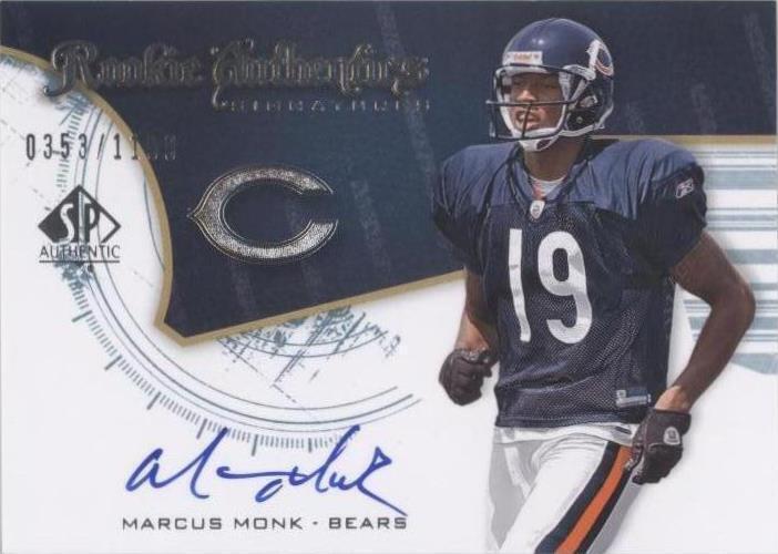 2008 SP Authentic - Rookie Authentics Signatures Marcus Monk #202 /1199 ...