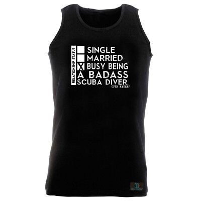 Scuba Diving Ow Relationship Status Bad Funny Gift Novelty Tank Top ...