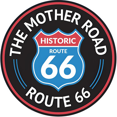 The Mother Road Route 66 Sticker Waterproof | eBay