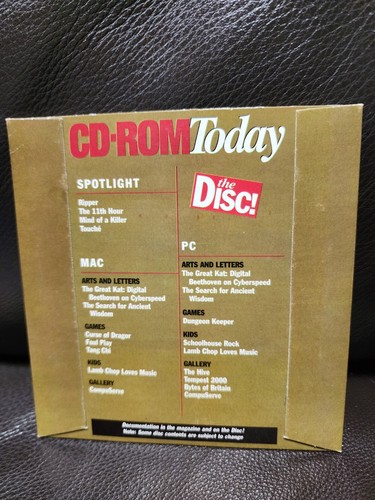 CD ROM Today Magazine - The Disc! 10 Vintage Software on CD | eBay UK