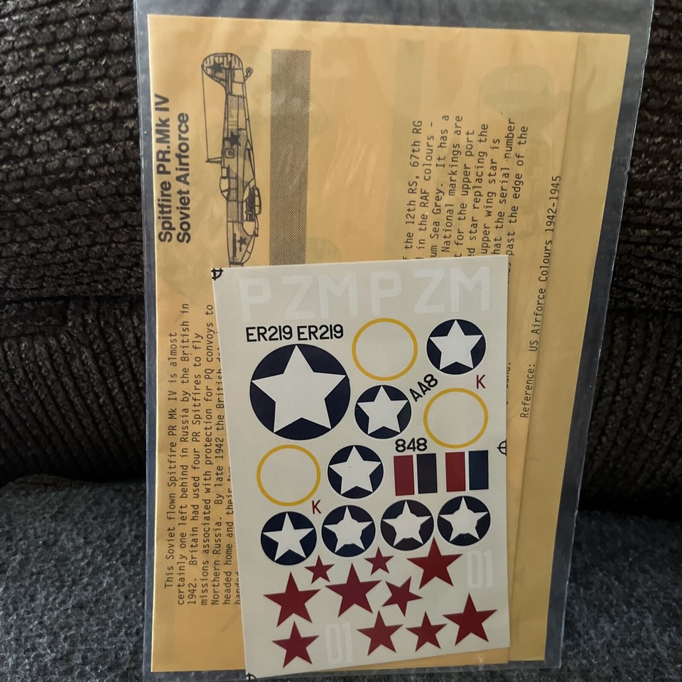 Ventura Decals V4856 American Spitfire’s MK V & PR IV, Russian PRIVATE ...