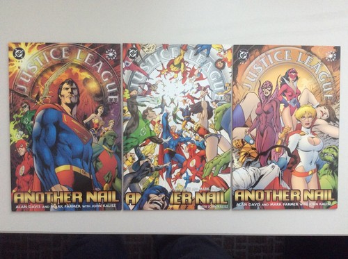 JLA: ANOTHER NAIL COMPLETE SET 1-3 ALAN DAVIS DELUXE DC 2004 NM | eBay
