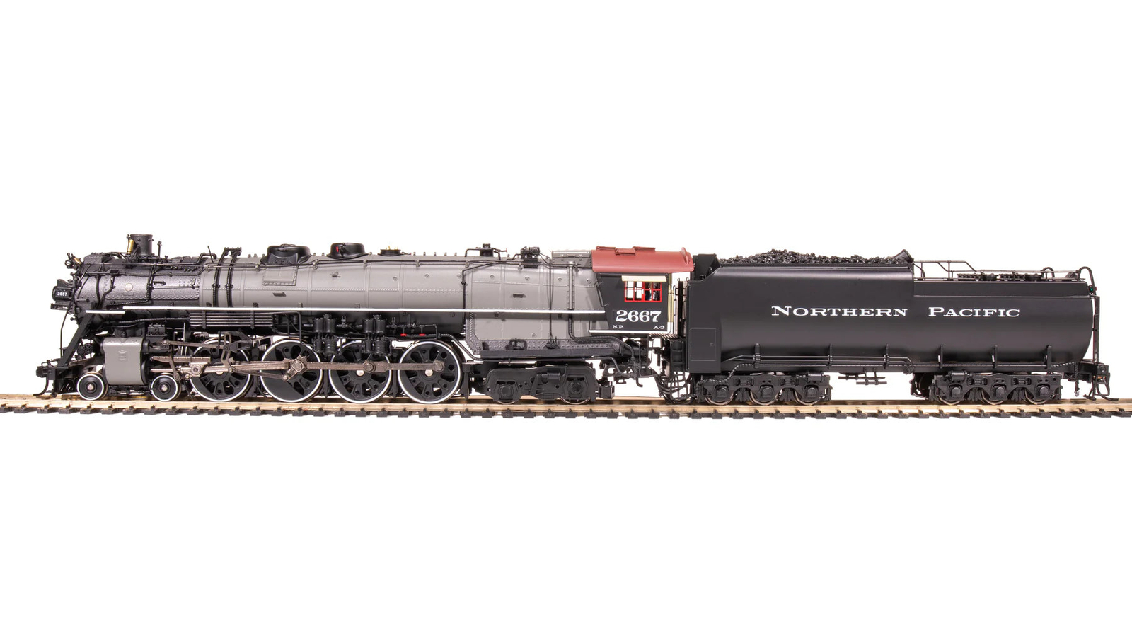 BLI 6962 HO Scale 4-8-4 A-3 Steam Loco Northern Pacific 2667 Hybrid ...
