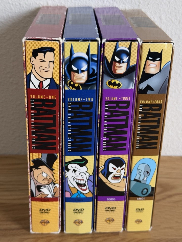 Batman: The Animated Series DVD Lot Volumes 1 2 3 4 DC Comics *MISSING ...