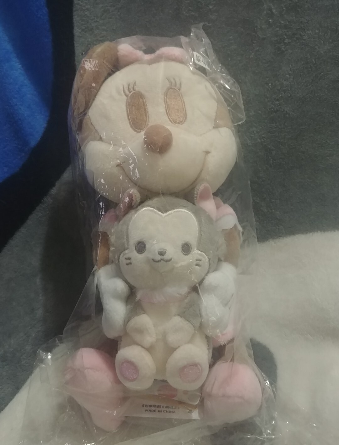 Disney Minnie Mouse Holding Figaro Cat Plush Doll Toreba | eBay