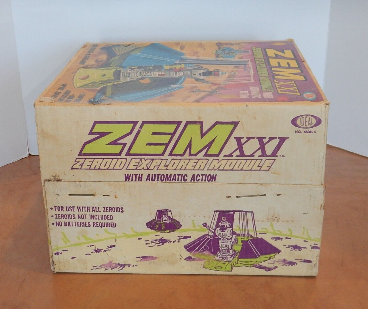 VERY RARE 1970 IDEAL ZEROIDS ZEM XXI ZEROID EXPLORER MODULE, WITH BOX ...