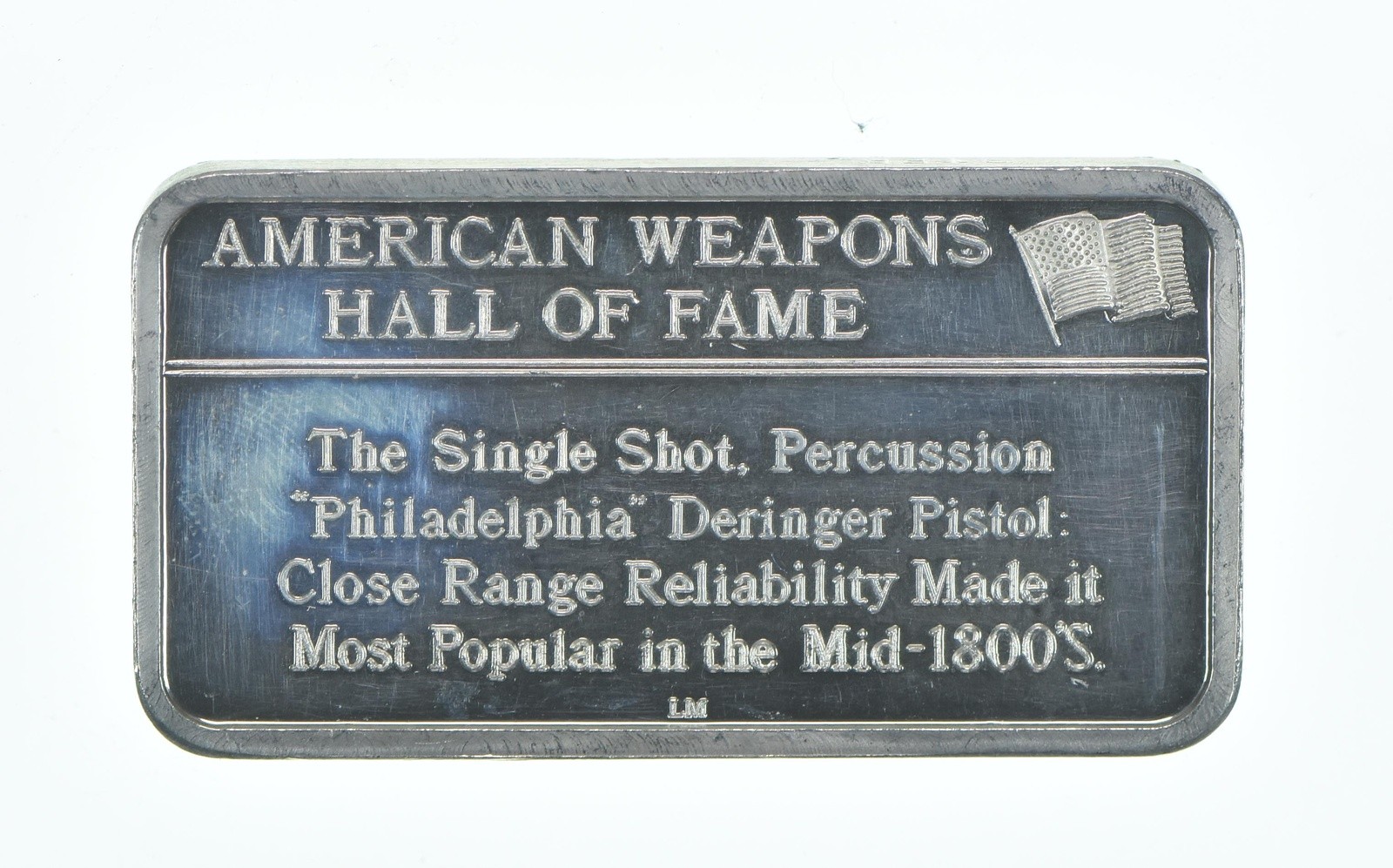 Sterling Silver - American Weapons Hall Of Fame 925 32.3 g Round/Art ...