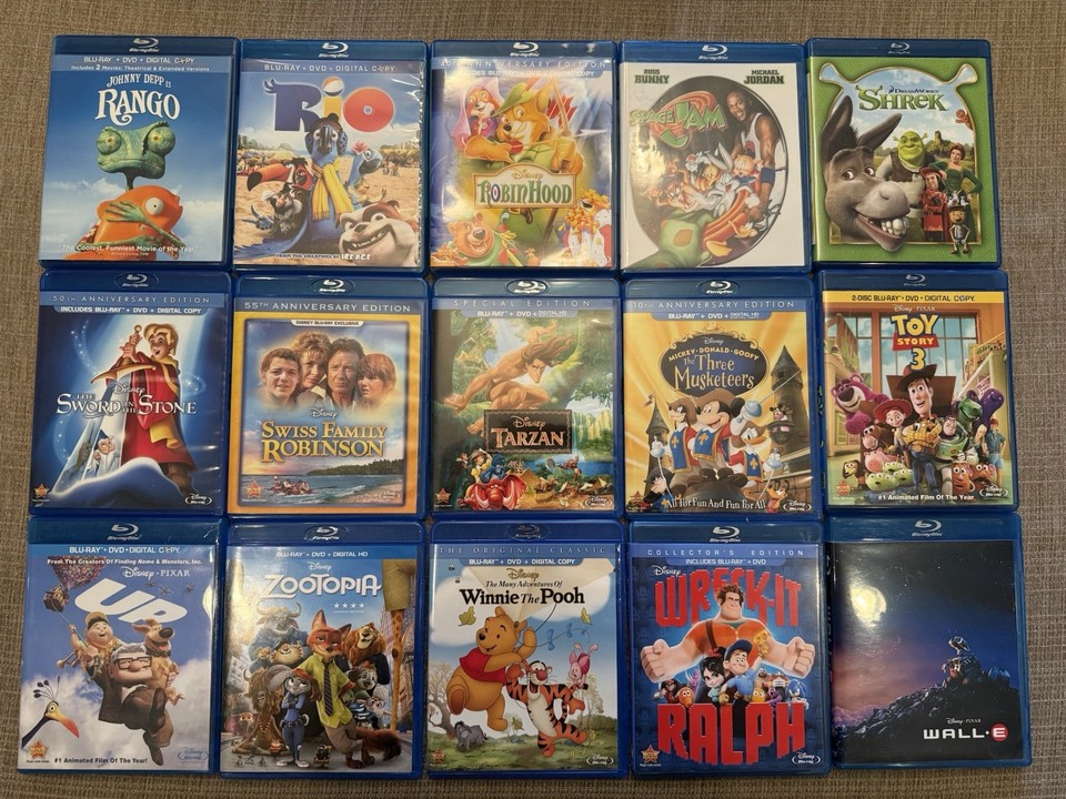 Blu Ray Lot - 80+ Movies - Disney - Animated | eBay