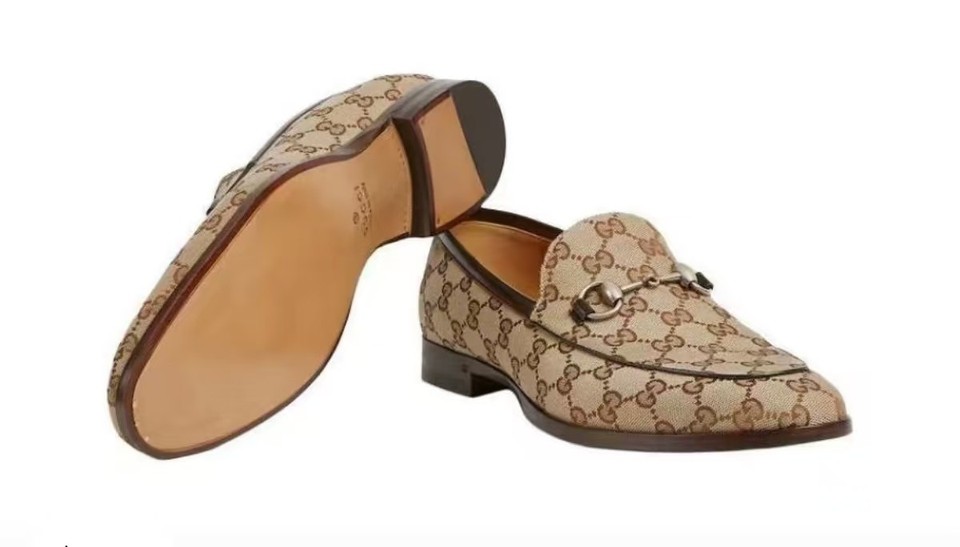 Gucci GG Canvas Horsebit Loafer Men's Ebony 795117 FADMU 9750 | eBay