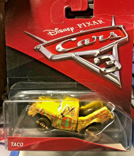 TACO DISNEY PIXAR CARS 3 2016 BIN DIRT RACER 1:55 SCALE | eBay