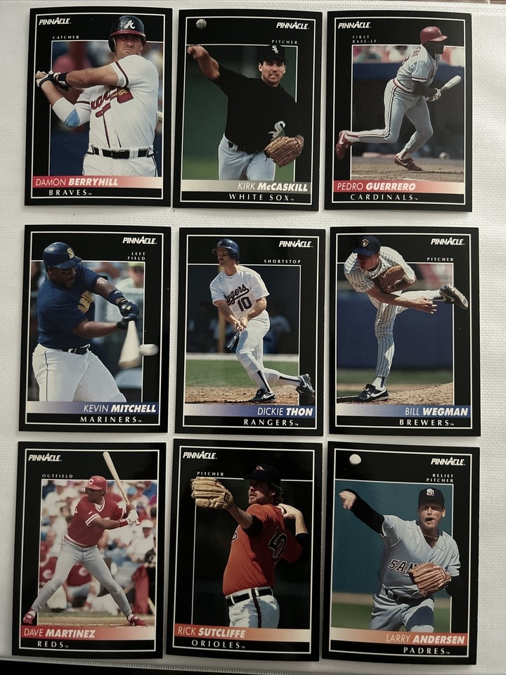 1992 PINNACLE Baseball Cards. # 201-400. You Pick to Complete Your Set ...