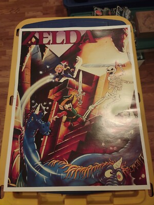 Vintage Legend of Zelda Poster 1989 Nintendo Rare ( Bootleg?) 17x23 | eBay