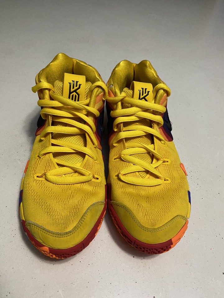 2018 Nike Kyrie Irving 4 Decades Pack '70s Amarillo Black Sail Size 7Y ...