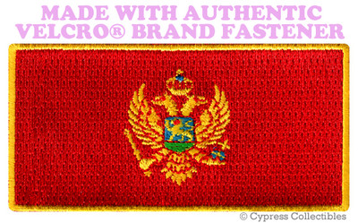 MONTENEGRO FLAG PATCH YUGOSLAVIA EMBROIDERED SOUVENIR w/ VELCRO® Brand Fastener | eBay