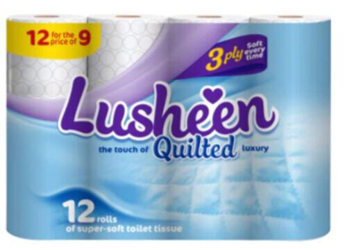 Lusheen Quilted Toilet Tissue Rolls - 3 PLY - 12-60 Pack UK | eBay UK