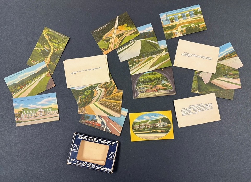 Vintage Pennsylvania Turnpike Postcard Set 20 Cards Scenic Views ...