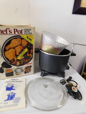 New/ Old Stock Dazey Cooker Fryer Steamer 6 QT CHEF's POT USA Made | eBay