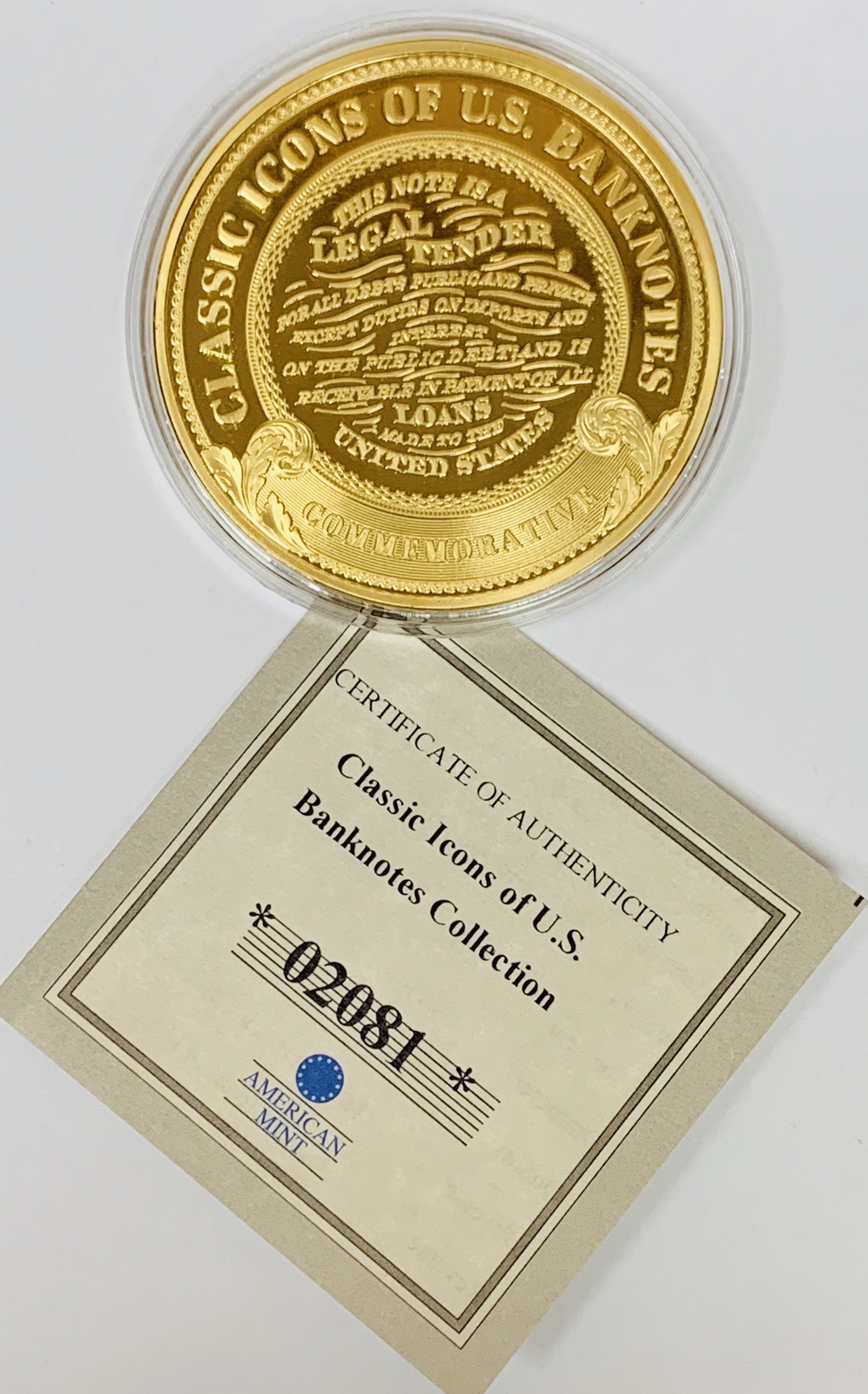 Classic Icons of U.S. Banknotes Collection - 1899 Black Eagle Note ...