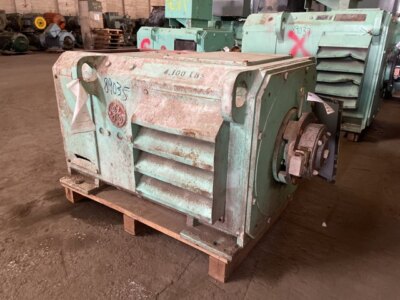 125 HP General Electric DC Electric Motor 400 RPM Fr 4352 DPFVBB 500 V ...