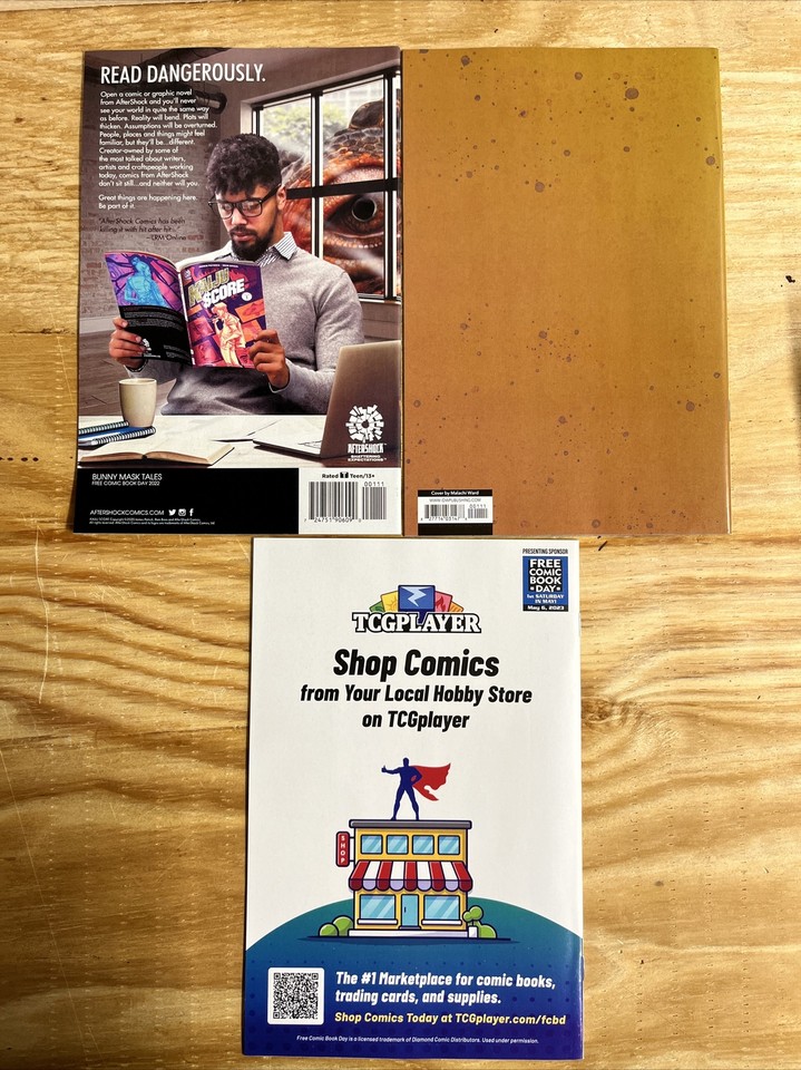 2022-2023 Free Comic Book Day Bunny Mask, Star Trek and Ranger Academy ...