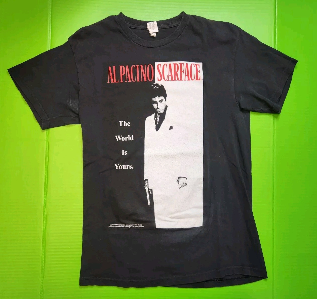 Vintage 90's Scarface Official Movie Poster Black Shi… - Gem