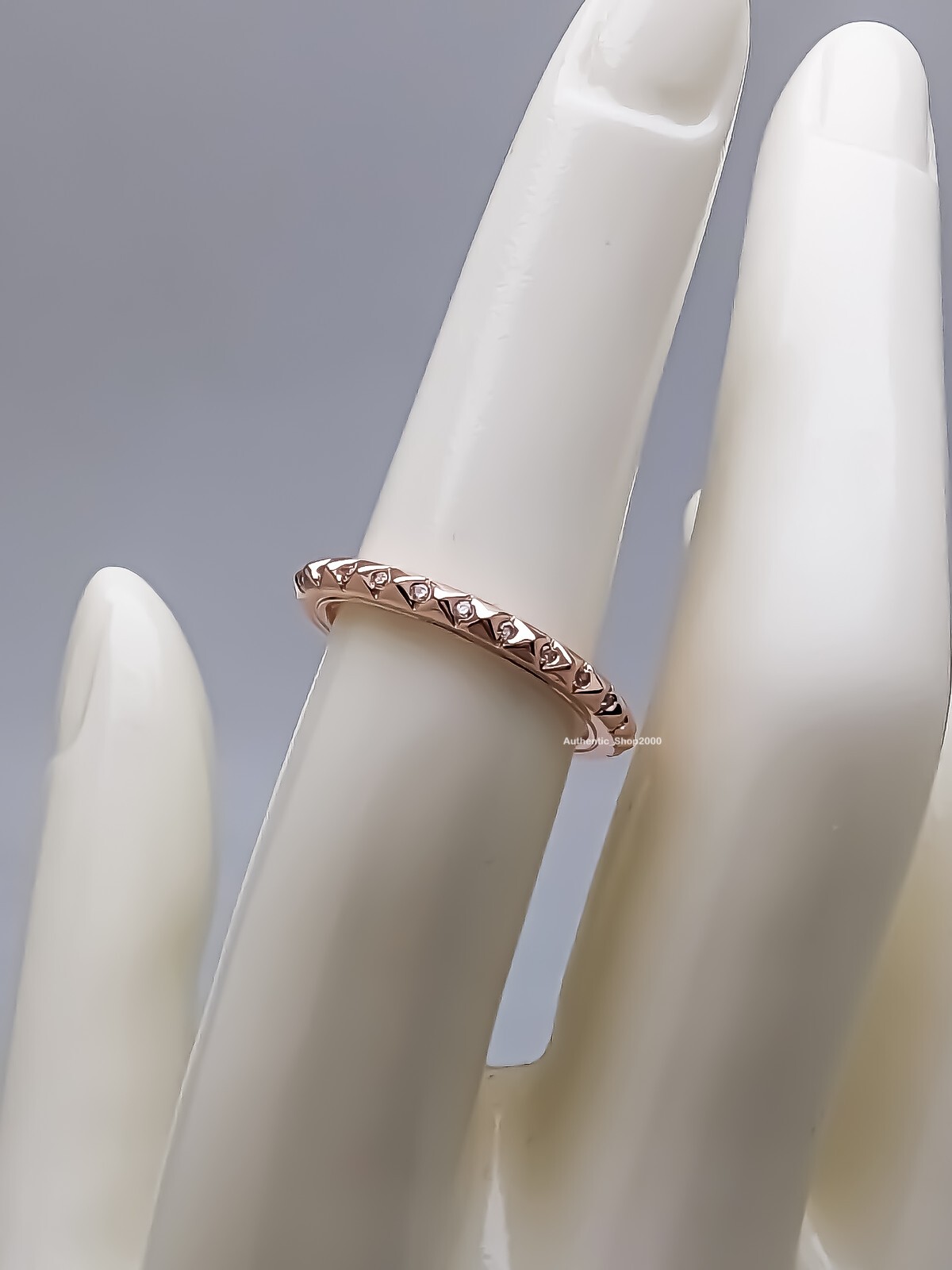 NEW 100% Authentic PANDORA Rose Gold Pandora ME Pyramids CZ Stud Ring ...