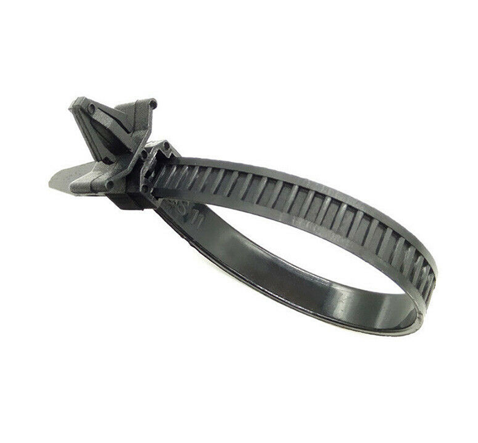 100 PCS Car Line Cable Ties Zip Tie Push Rivet Clip Wiring Loom Harness ...