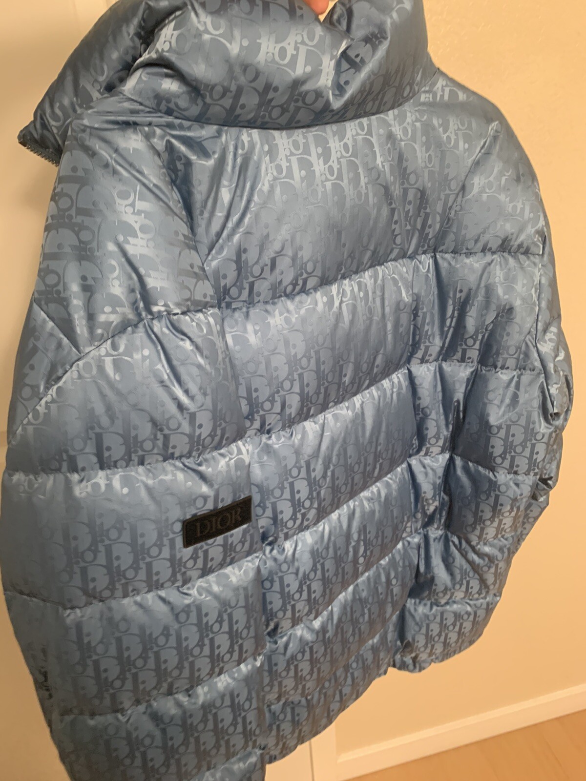 DIOR OBLIQUE DOWN JACKET LIGHT BLUE | eBay