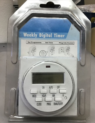 Weekly Digital Electric Programmable Dual Outlet Timer Plug (b15) | eBay