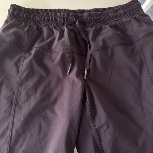 Lululemon Women's Cropped Black Stretchy Drawstring Athletic Pants Sz 4 ...