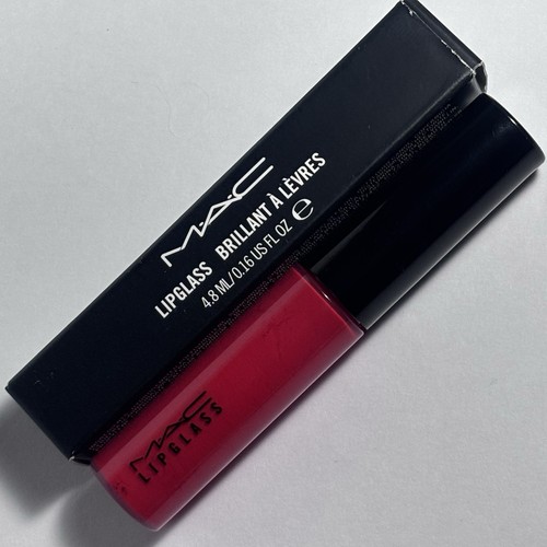 BNIB MAC *RUSSIAN RED* Lipglass ~ Vivid Intense Bluish-Red ~ RARE, OG ...