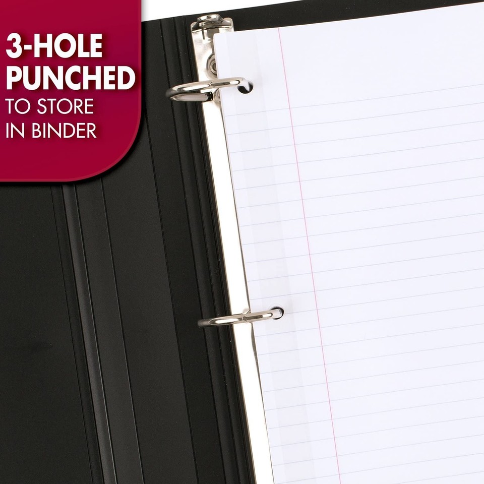 Mead Loose Leaf Paper, Wide Ruled Filler Notebook Paper, Reinforced, 8 ...