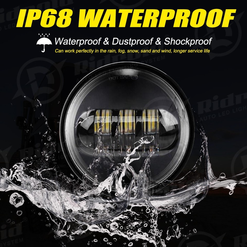 7" LED Headlight DRL&Turn Signal Fog Light For Harley Davidson Touring ...