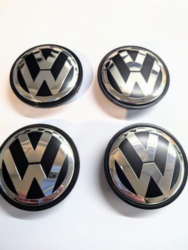 Set 4x VW Volkswagen 56mm Alloy Wheel Centre Cap Golf Polo 1J0601171 ...