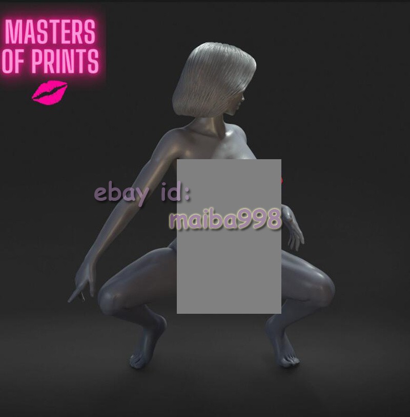 Woman Squatting NSFW 3D Print Garage Kit Figure Model Kit Unpainted ...