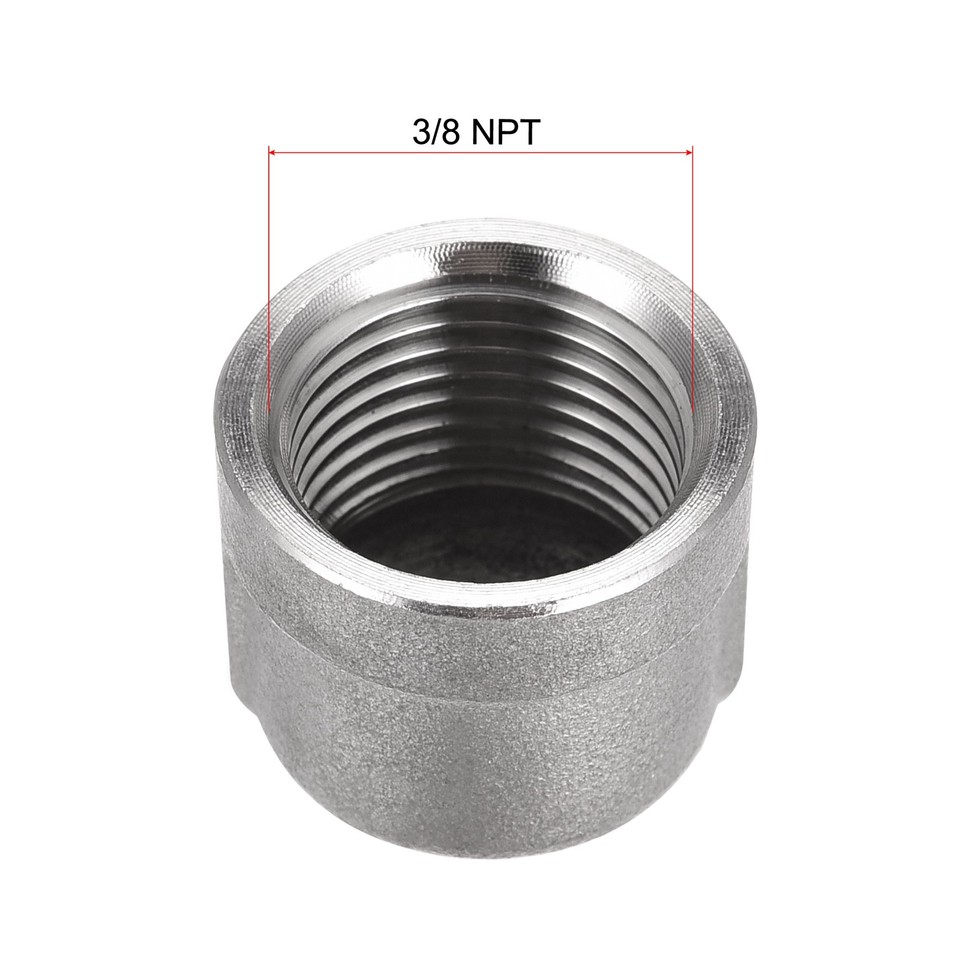 2 x Steel Pipe End Cap Fitting 3/8 NPT Female Thread Plug | eBay