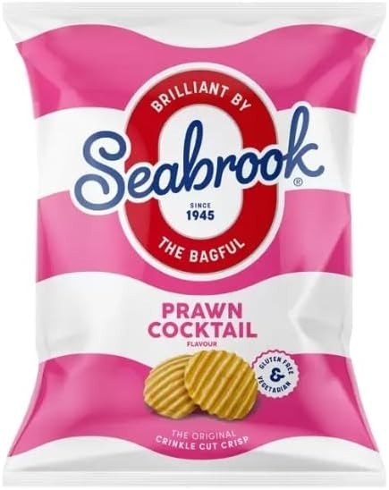Seabrook Crisps Variety Box 80 x25g Crinkle Cut Mixed Flavours Gluten ...