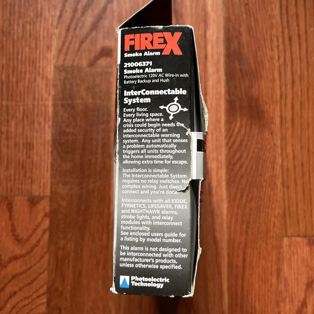 Kidde P12040 Hardwire With Battery Backup Photoelectric Smoke Alarm for ...