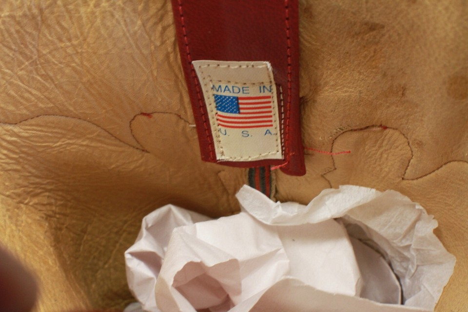 🔥 CABOOTS 1# OF A KIND FULL TOOLED RARE EXOTIC WESTERN BOOT 8 D X TOE ...