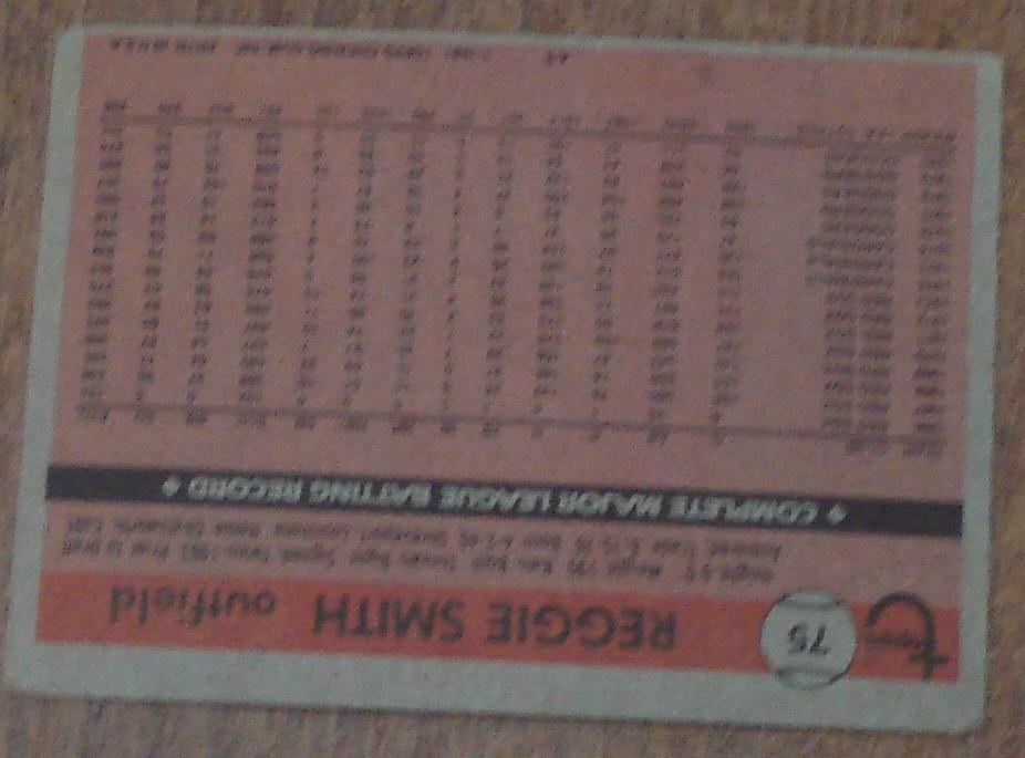 Reggie Smith, Dodgers, 1981 #75 Topps Baseball Card - GD COND - NICE ...