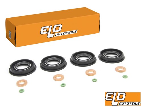 12x ORIGINAL ELO EINSPRITZDÜSE INJEKTOR DICHTUNG RING ZYLINDERKOPFHAUBE ...
