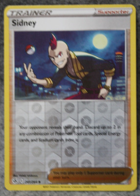 Sidney 241/264 Reverse Holo Fusion Strike Foil Pokemon Trainer Card | eBay