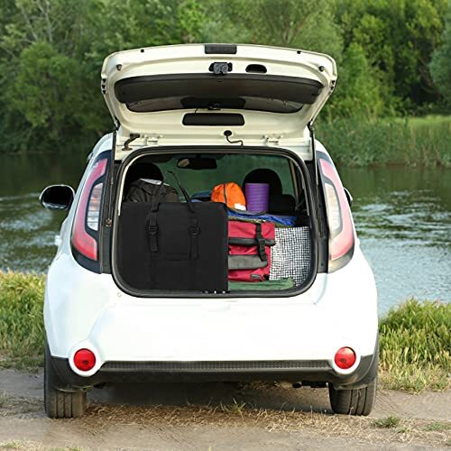 TABLE CARRY CASE Storage Bag with Handles for Folding Black 26"x24 ...